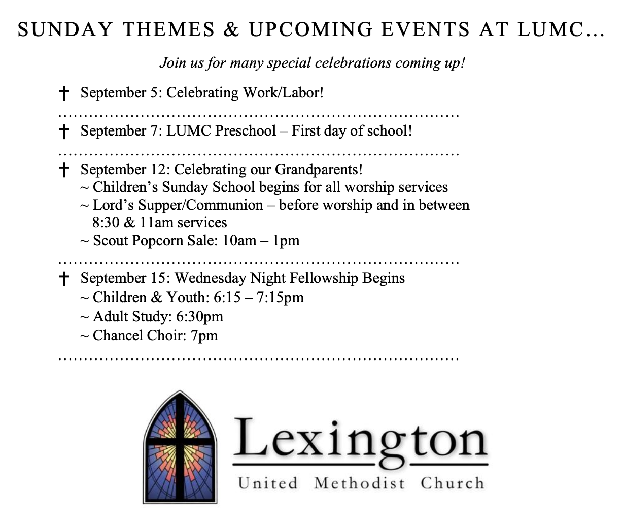 Lexington United Methodist Church | Living God's Word Sharing God's Love